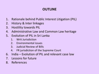 Public interest litigation | PPTX