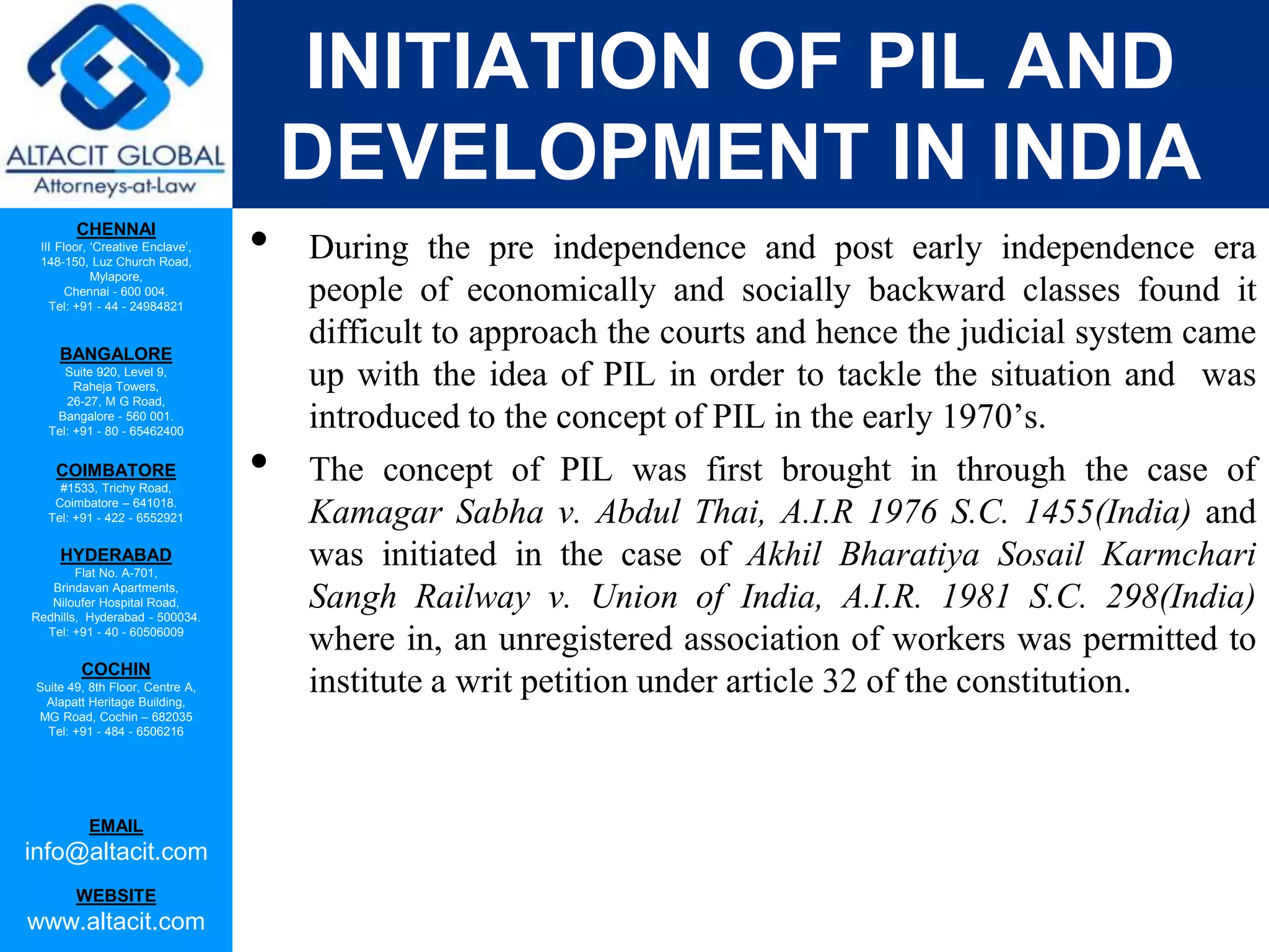 Public interest litigation | PPTX