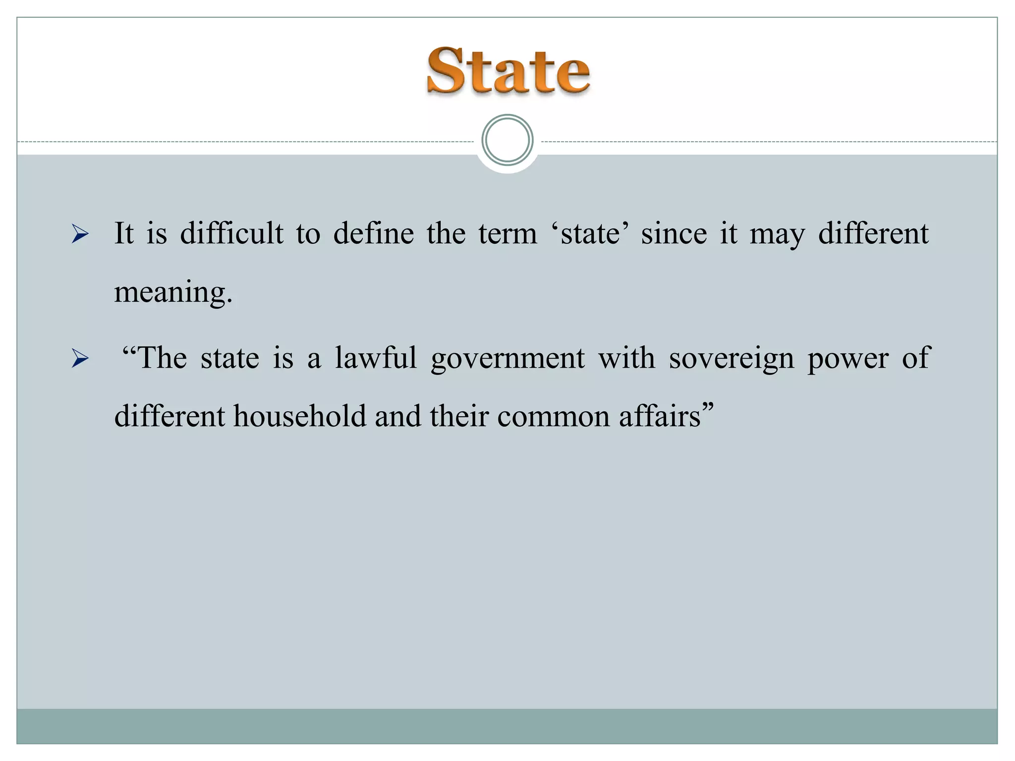 Definition & Kinds Of States | PPTX