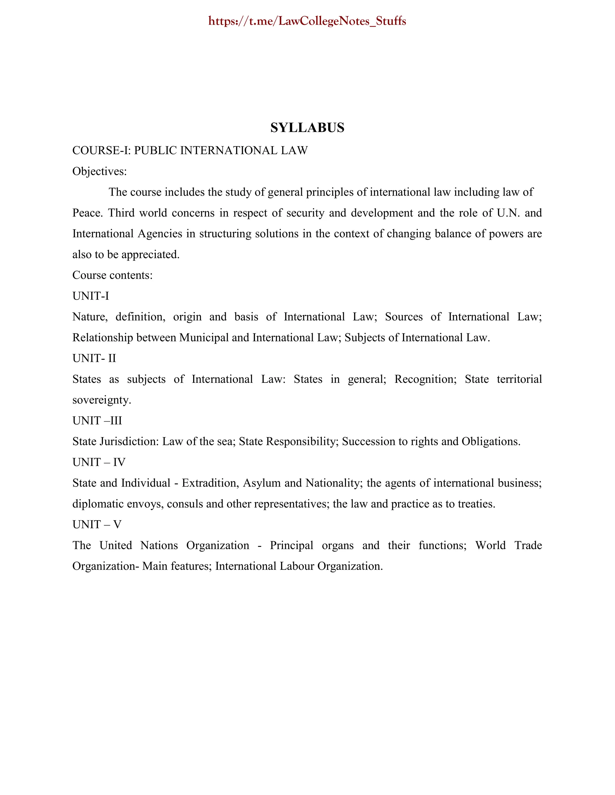 Public International Law - KLE Law Academy Notes @Lexpedia.pdf