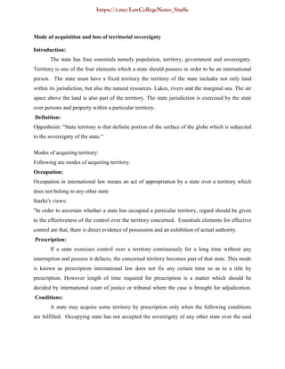 Public International Law - KLE Law Academy Notes @Lexpedia.pdf