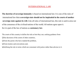Public international law trendtex case_ State Immunity | PPTX