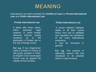Public international law vs private international law | PDF