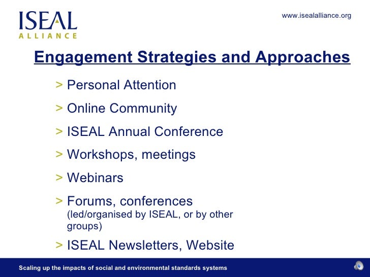 The ISEAL Alliance: An Introduction