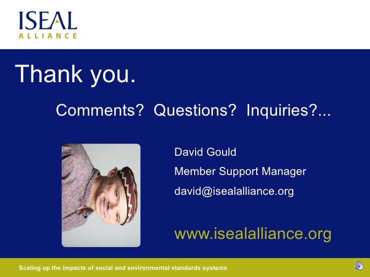 The ISEAL Alliance: An Introduction