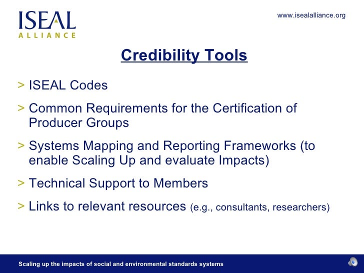 The ISEAL Alliance: An Introduction