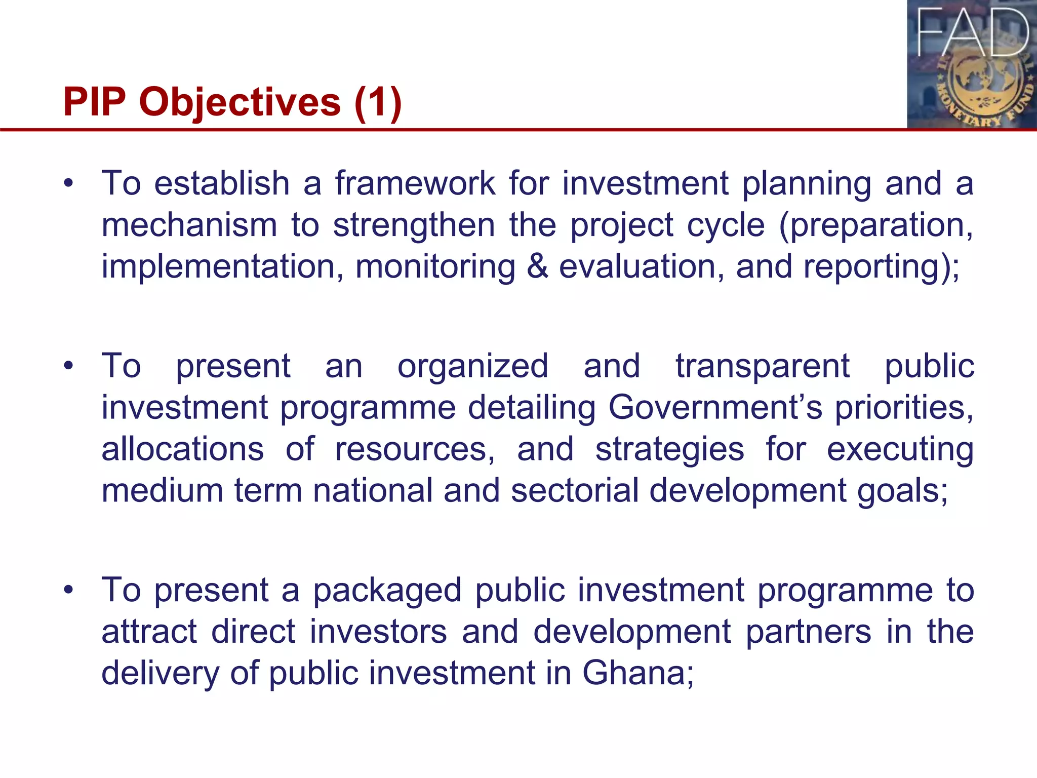 Public investment plan_management | PDF