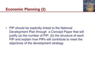 Public investment plan_management | PDF