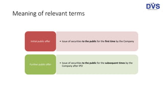 Public issue of shares | PPTX