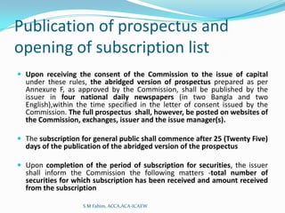 Public issue rules and book building process | PDF