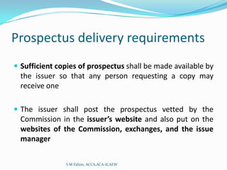 Public issue rules and book building process | PDF