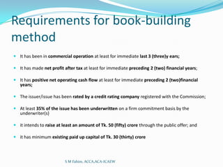 Public issue rules and book building process | PDF