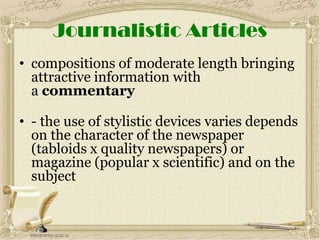 Publicistic Style in the English Language | PPTX
