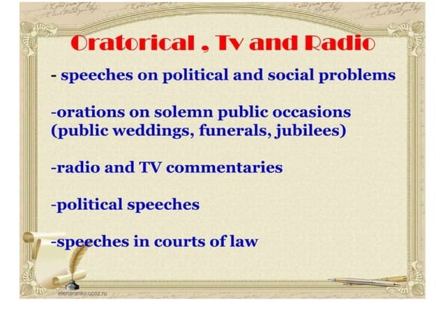 Publicistic Style In The English Language | PPT | Free Download