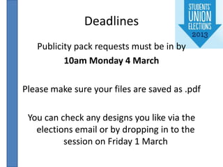Publicity Guidance | PPTX