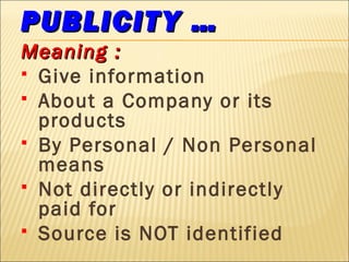 ADVERTISING,PUBLICITY &PROPAGANDA | PPT