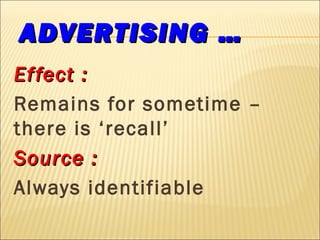 ADVERTISING,PUBLICITY &PROPAGANDA | PPT