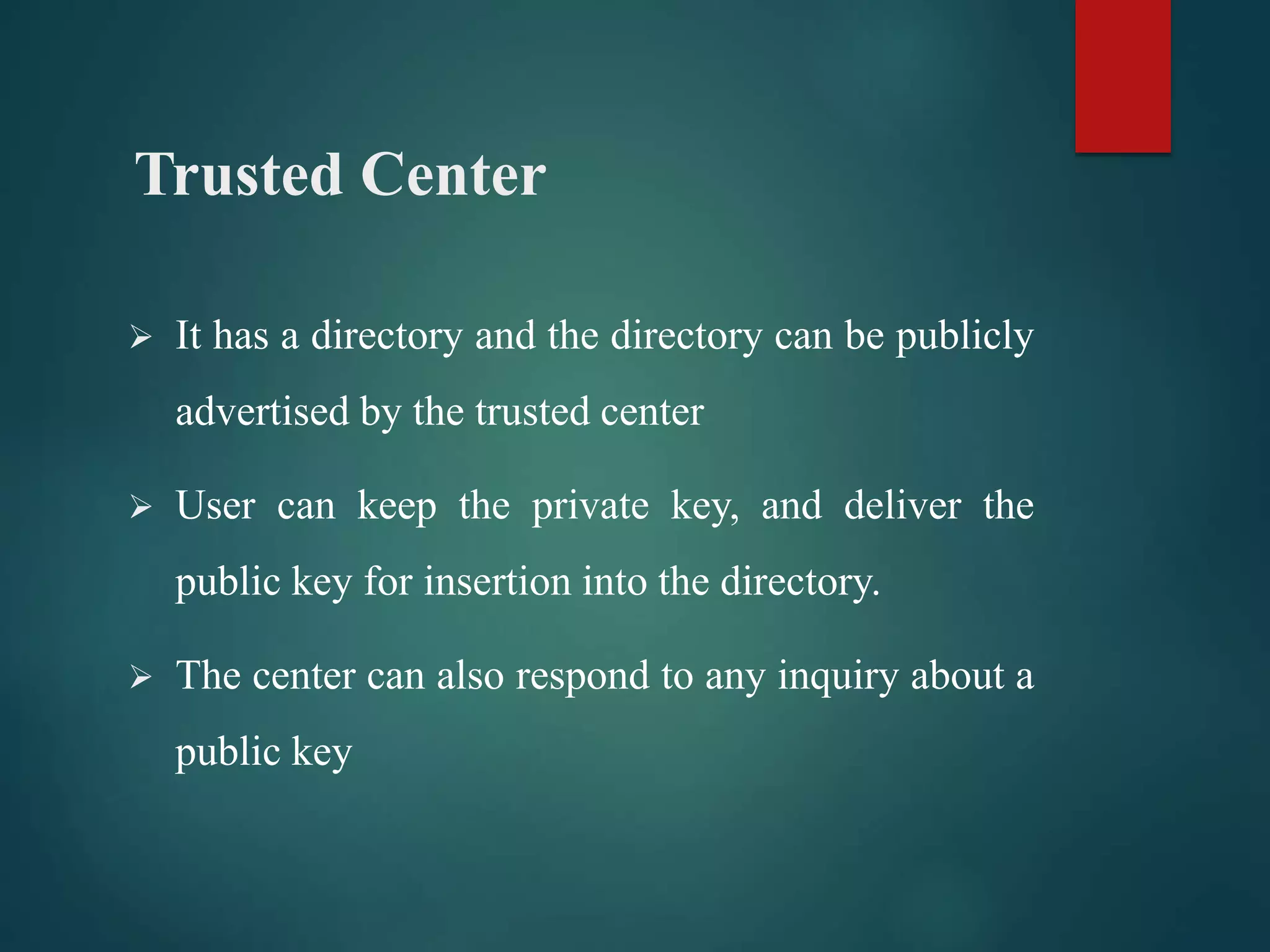 Public Key Distribution | PPTX