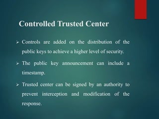 Public Key Distribution | PPTX