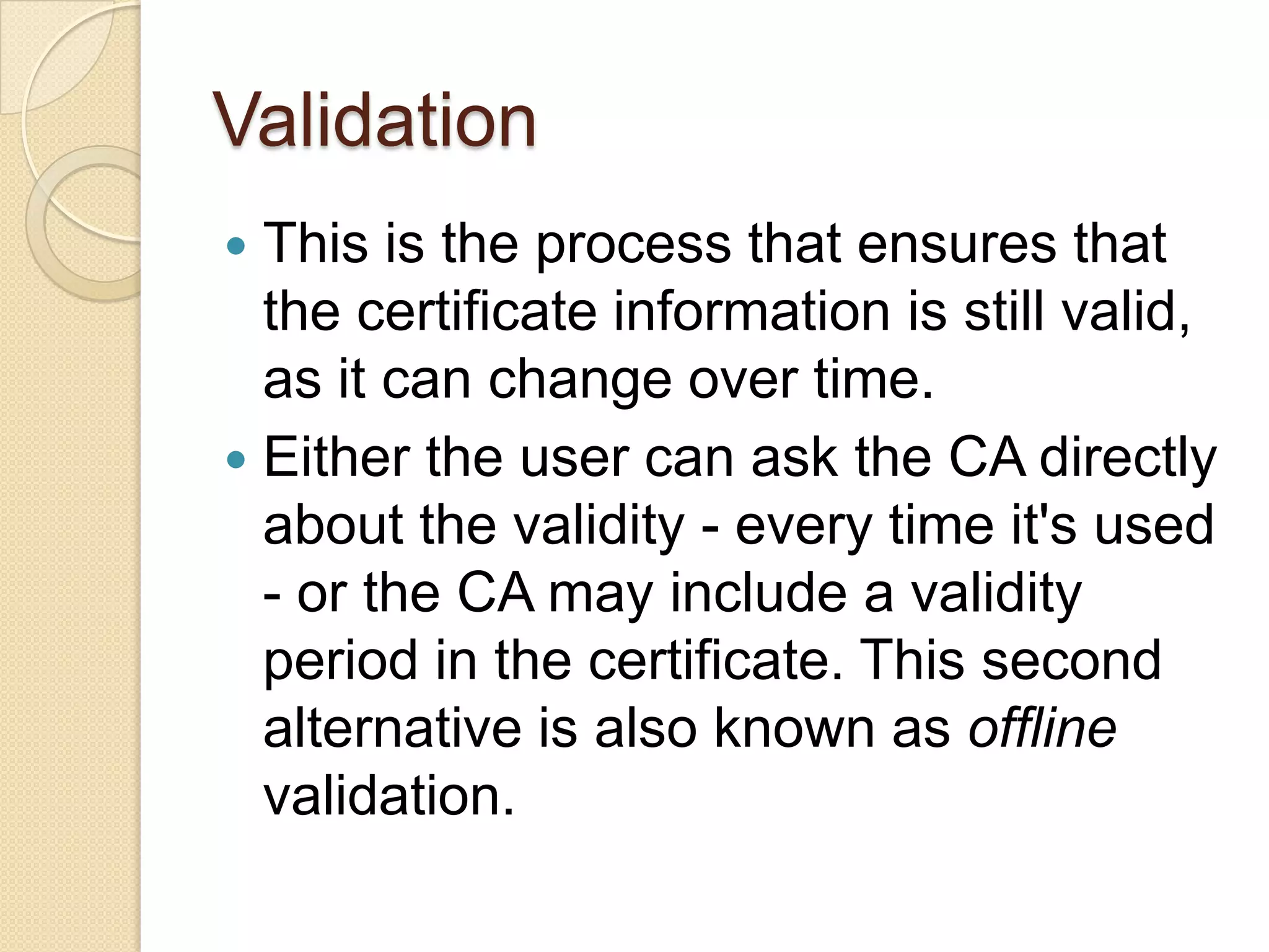 public key infrastructure | PPTX