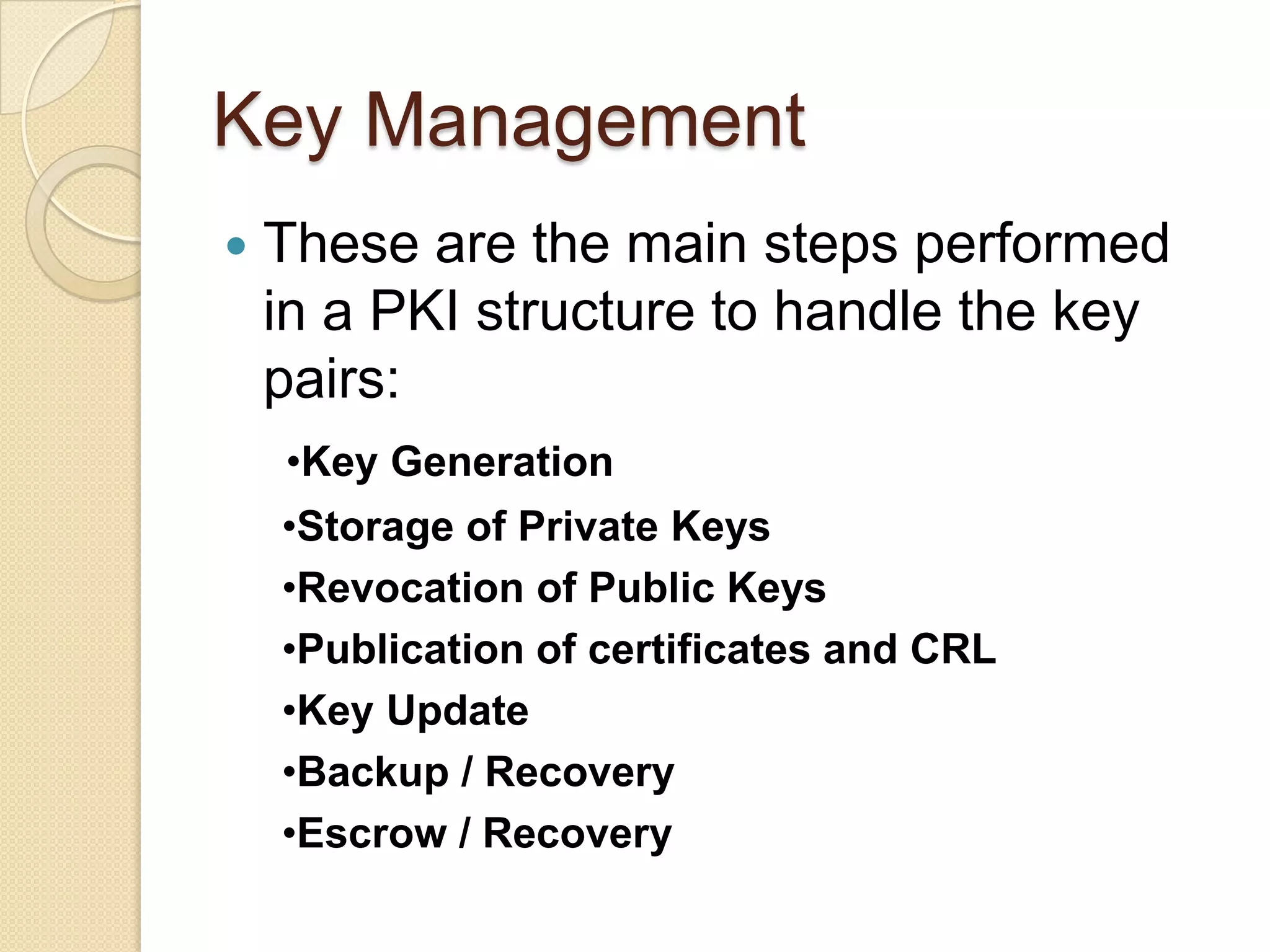 public key infrastructure | PPTX