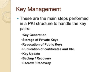 public key infrastructure | PPTX