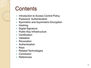 public key infrastructure | PPTX