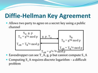 Public Key Algorithms | PPTX