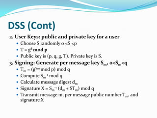 Public Key Algorithms | PPTX