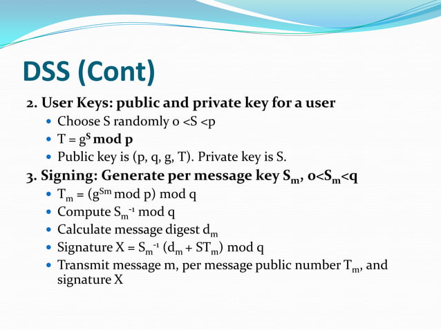 Public Key Algorithms | PPTX