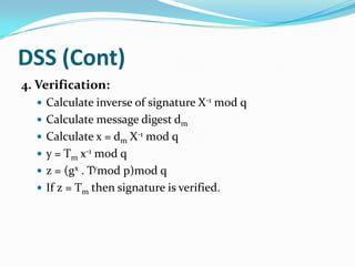 Public Key Algorithms | PPTX