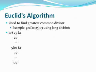 Public Key Algorithms | PPTX