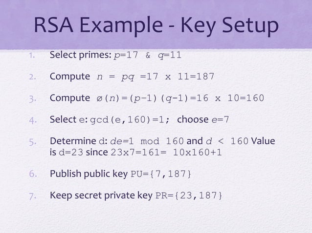 Public Key and RSA.pdf