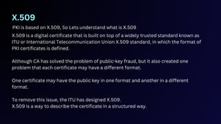 PUBLIC KEY INFRASTRUCTURE Network and network devices | PPT