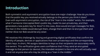PUBLIC KEY INFRASTRUCTURE Network and network devices | PPT | Free Download