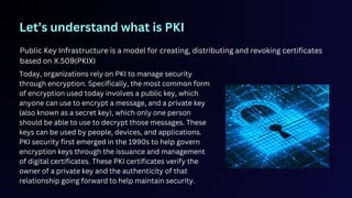 PUBLIC KEY INFRASTRUCTURE Network and network devices | PPT