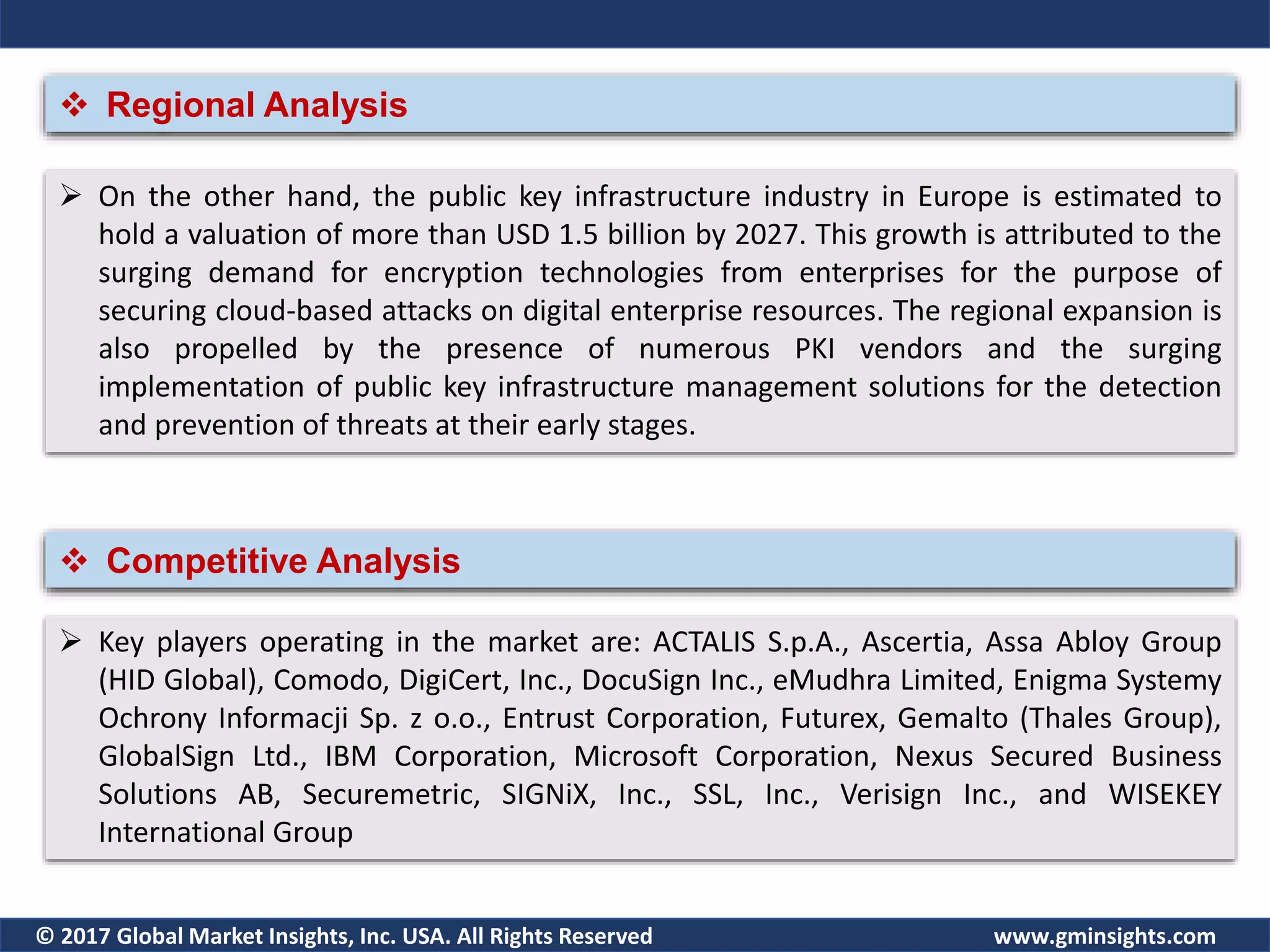 Public Key Infrastructure (PKI) Market 2021 - Regional Outlook and ...