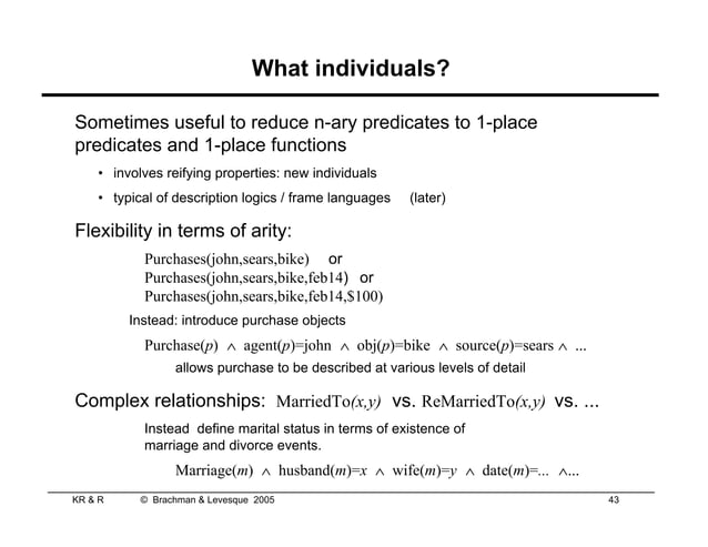 Knowledge Representation and Reasoning Slides | PPT