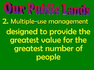 Public lands | PPT