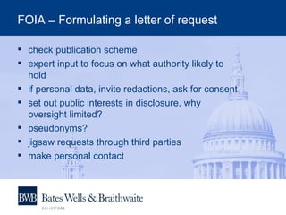 Freedom of Information - Rupert Earle | PPT