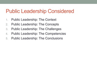 Public leadership tcm257-203089 | PPT