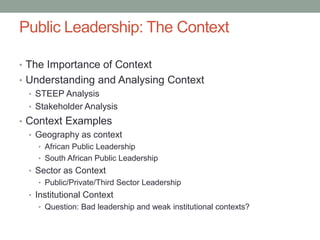 Public leadership tcm257-203089 | PPT