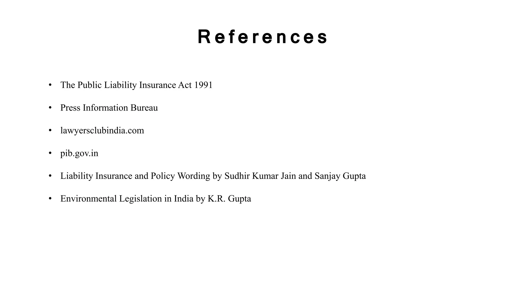 Public liability insurance act 1991 | PPTX