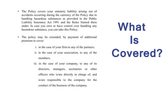 Public liability insurance act 1991 | PPTX