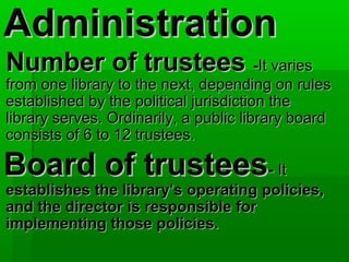 Public libraries | PPT