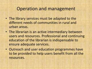 Public libraries & it’s services | PPSX