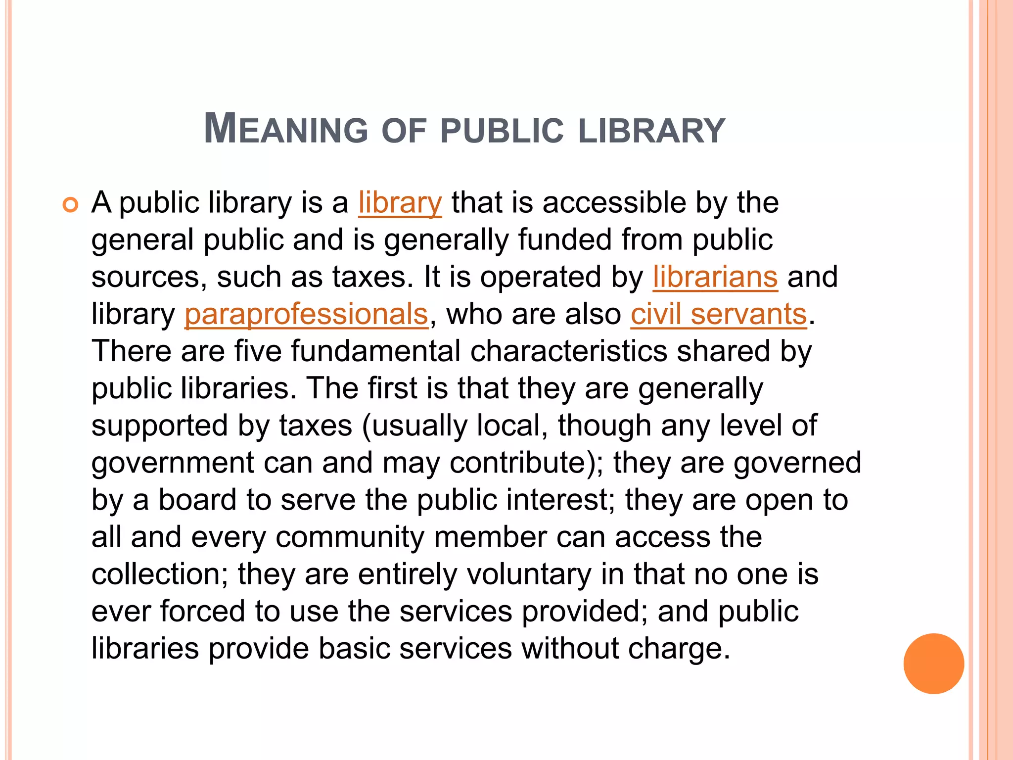 Public library | PPTX