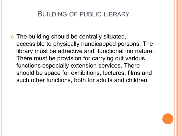 Public library | PPTX