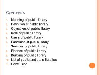 Public library | PPTX