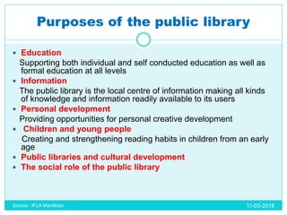 Public library system | PPTX